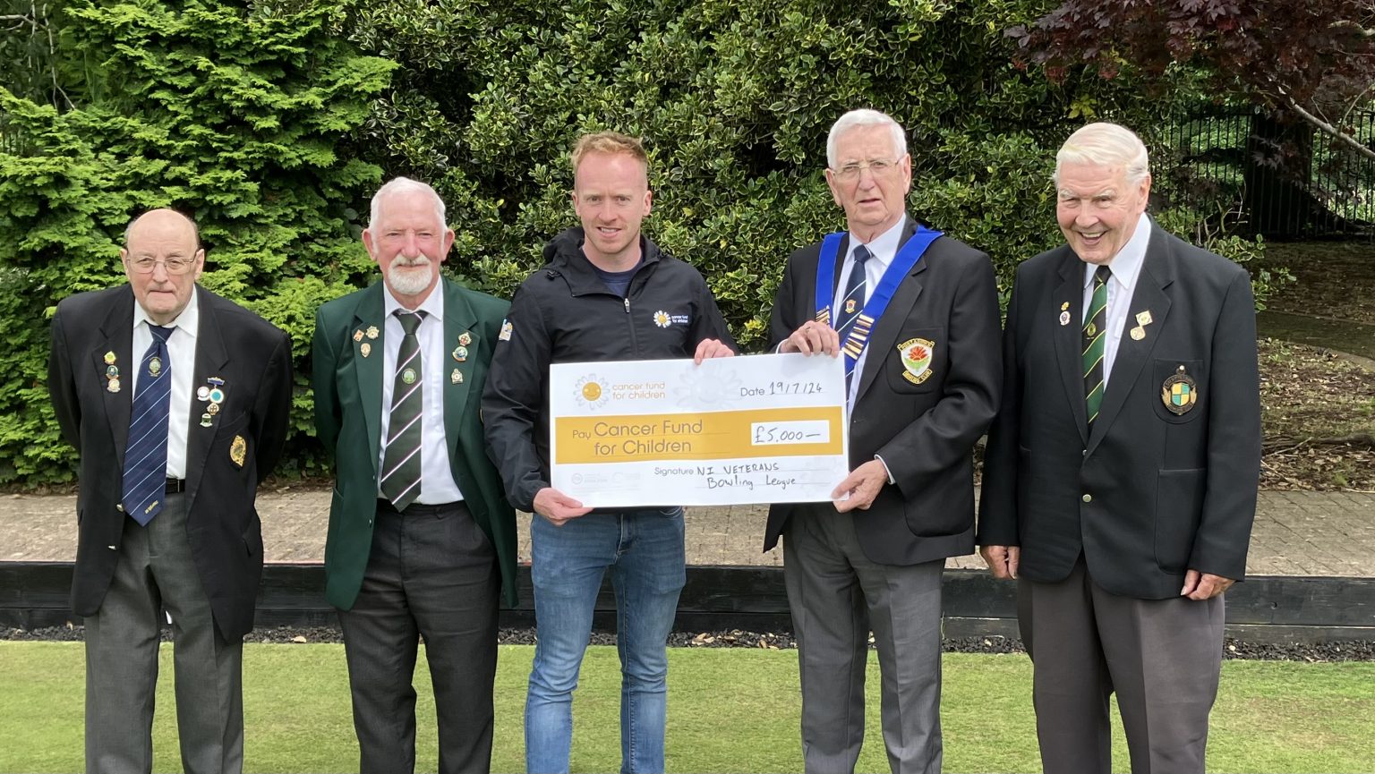 Charity Cheque Season 2023 – NI Veterans' Bowling League