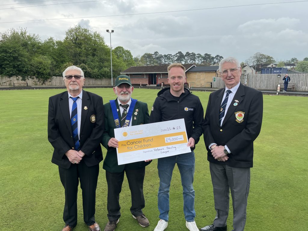 Charity Cheque Season 2024 – NI Veterans' Bowling League